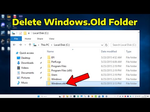 How To Permanently Delete WINDOWS.OLD Folder in Windows