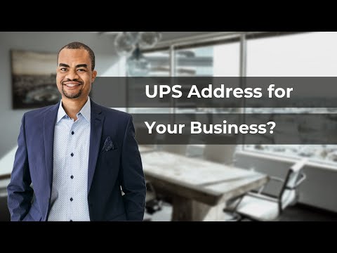 Can I use a UPS address as my business address?