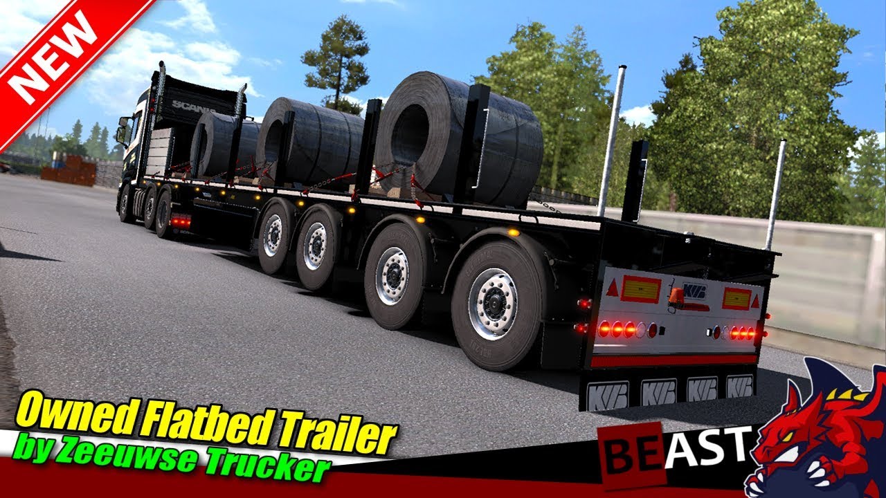 Owned Flatbed Trailer Edit 1.32.x - ETS 2