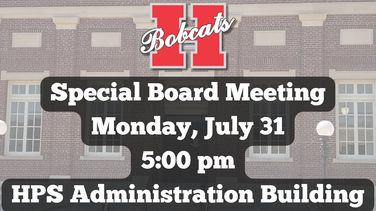Special Board Meeting - July 31, 2023