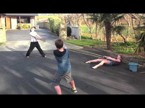 Giant slingshot meets angry bird – Lance Wiggs