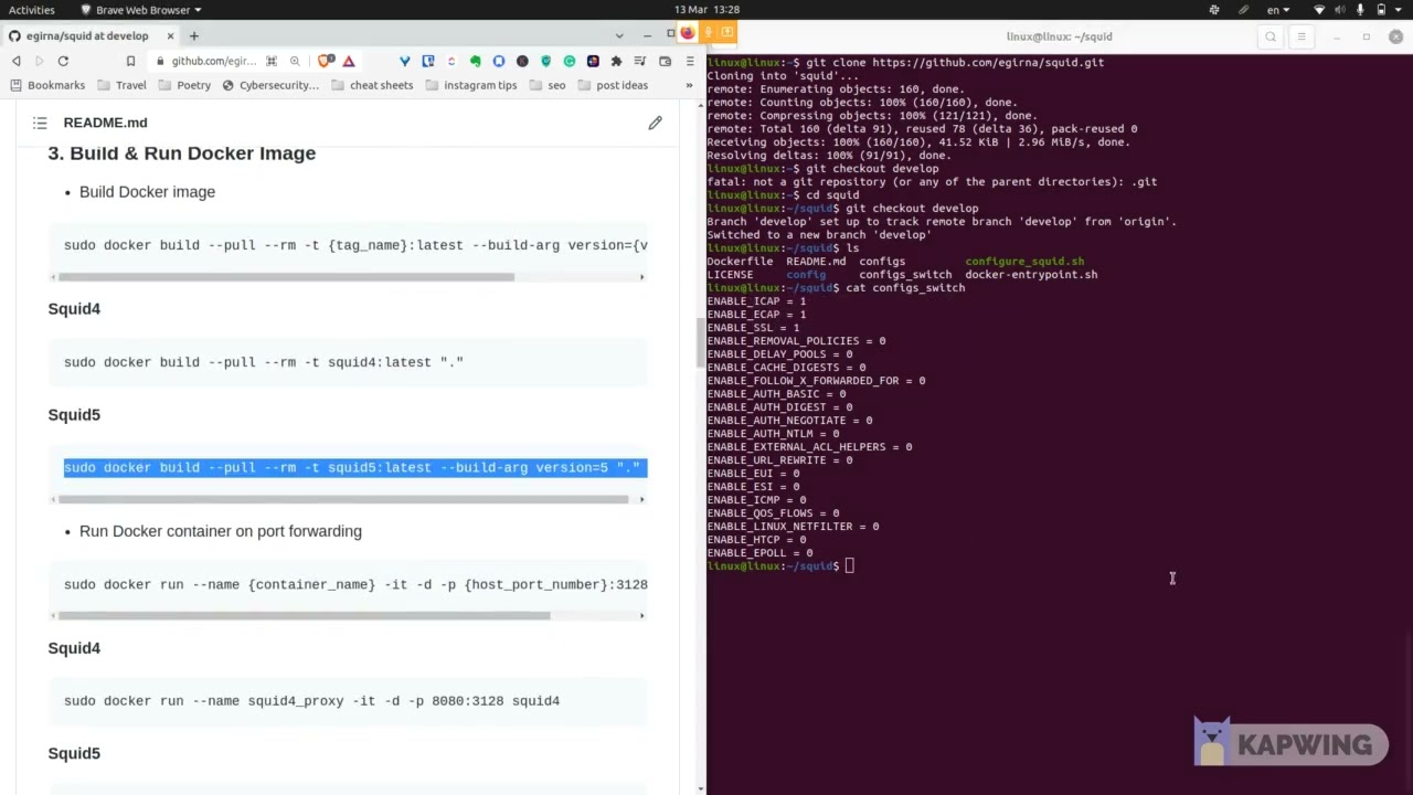 Dockerized Squid Proxy Demo