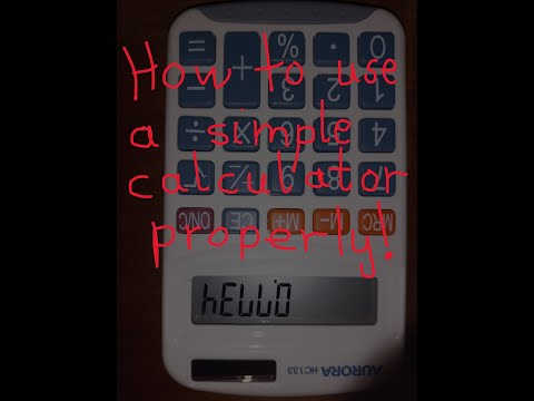 How to use a simple calculator