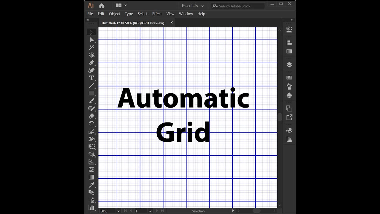 How to Show Grid Automatically in Adobe Illustrator