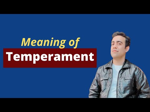 Temperament meaning in hindi