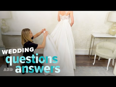 How To Bustle A Wedding Dress