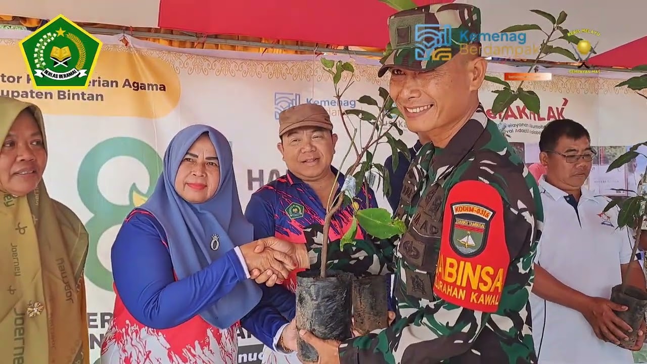 Kemenag Bintan Tanam 2.300 Bibit Pohon Buah