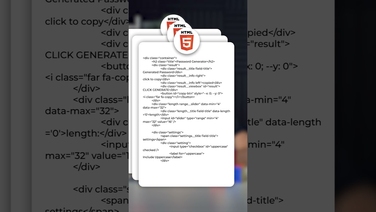 Learn to create a Password Generator with HTML, CSS, and JS [Tutorial]