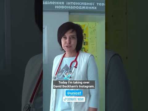 David Beckham handed over his Instagram to a Ukrainian doctor.