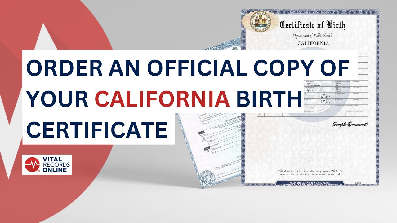 Order a Copy of Your California Birth Certificate From Home - Vital Records Online