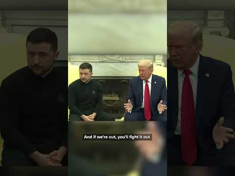 Trump to Zelenskyy: "You don't have the cards"
