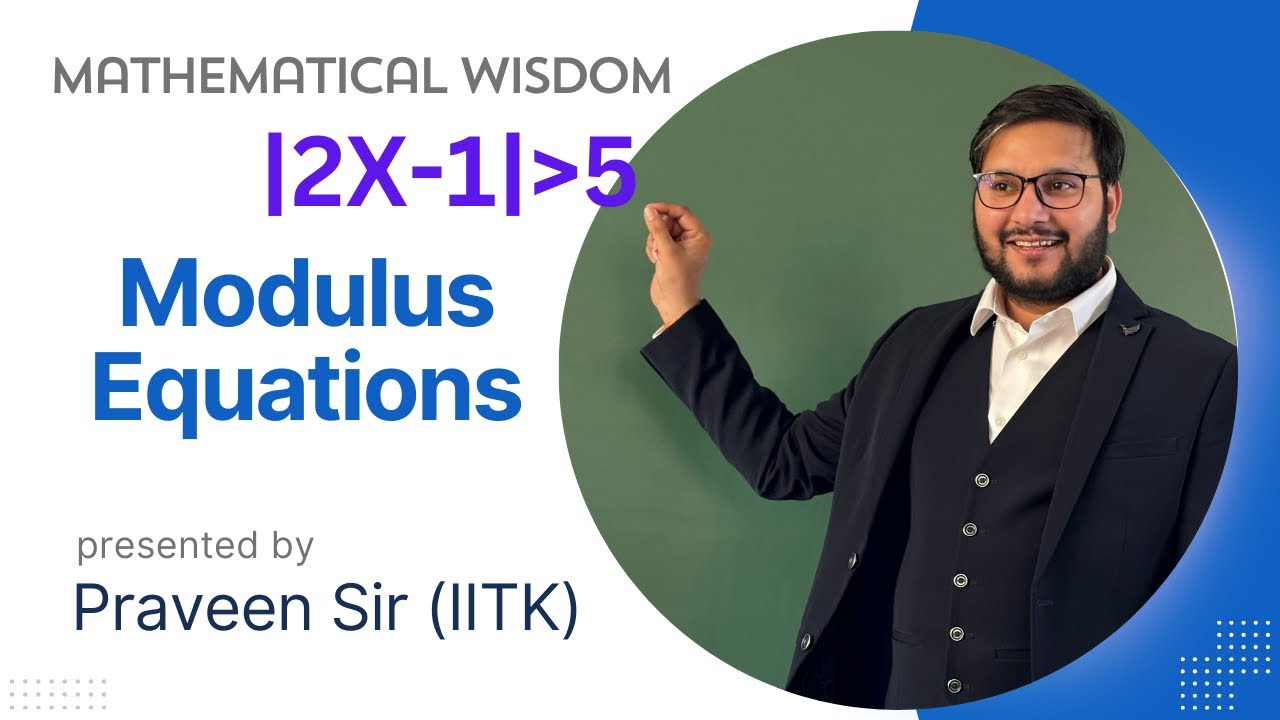 Modulus Equation Solution | IIT Foundation | Inequality of Modulus Function|