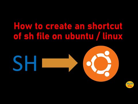 How to create Shortcut of an sh file on ubuntu or linux