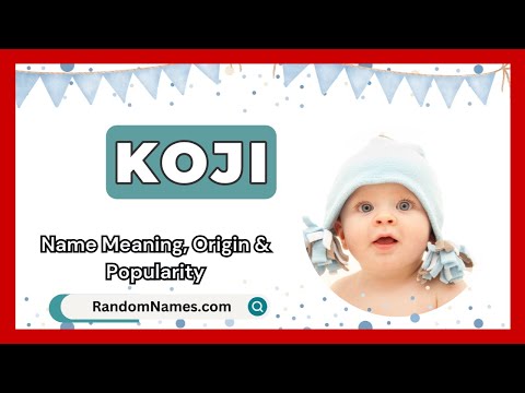Koji - Baby Boy Name Meaning, Origin & Popularity - RandomNames.com
