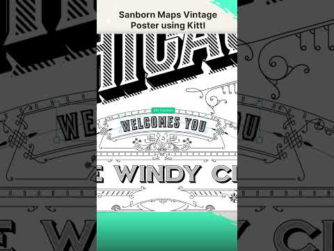 Making A Sanborn Map Graphic With Kittl #shorts
