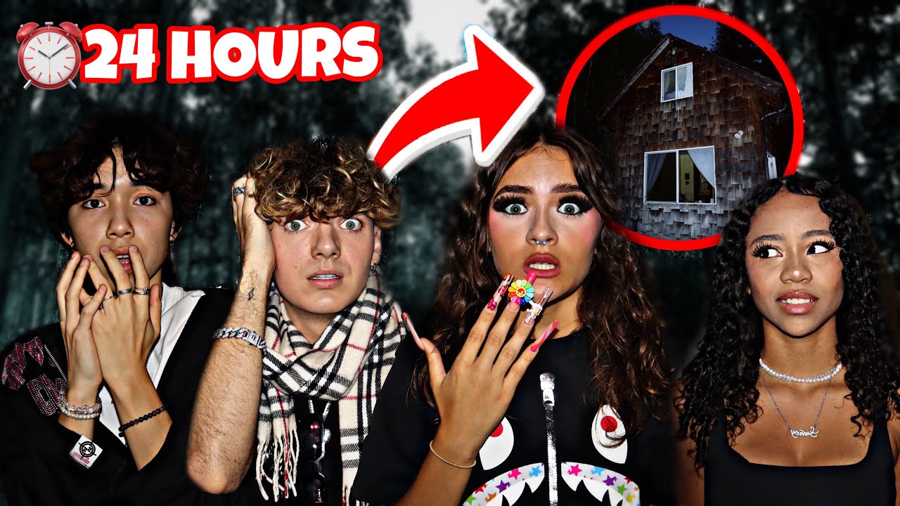 I Stayed 24 HOURS In A HAUNTED Cabin *GONE WRONG*