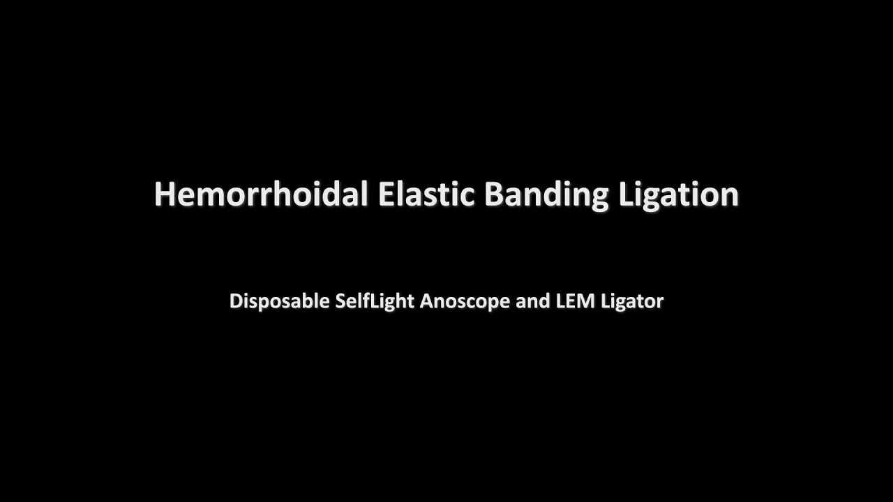 sapi med Hemorrhoidal Elastic Banding Ligation