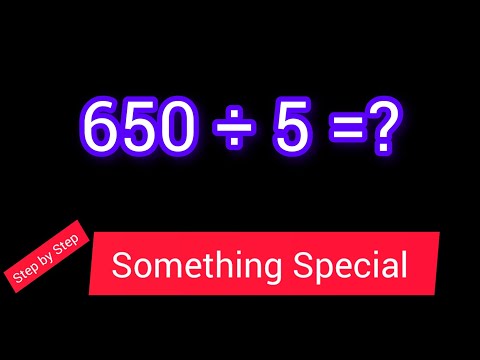 650 Divided by 5 ||650 ÷ 5||How do you divide 650 by 5 step by step?||Long Division||650/5