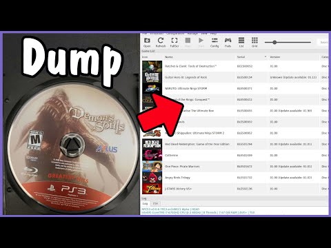 How to Dump a Physical PS3 Game Onto Your Computer, to use in RPCS3 Emulator (using Disc Dumper)