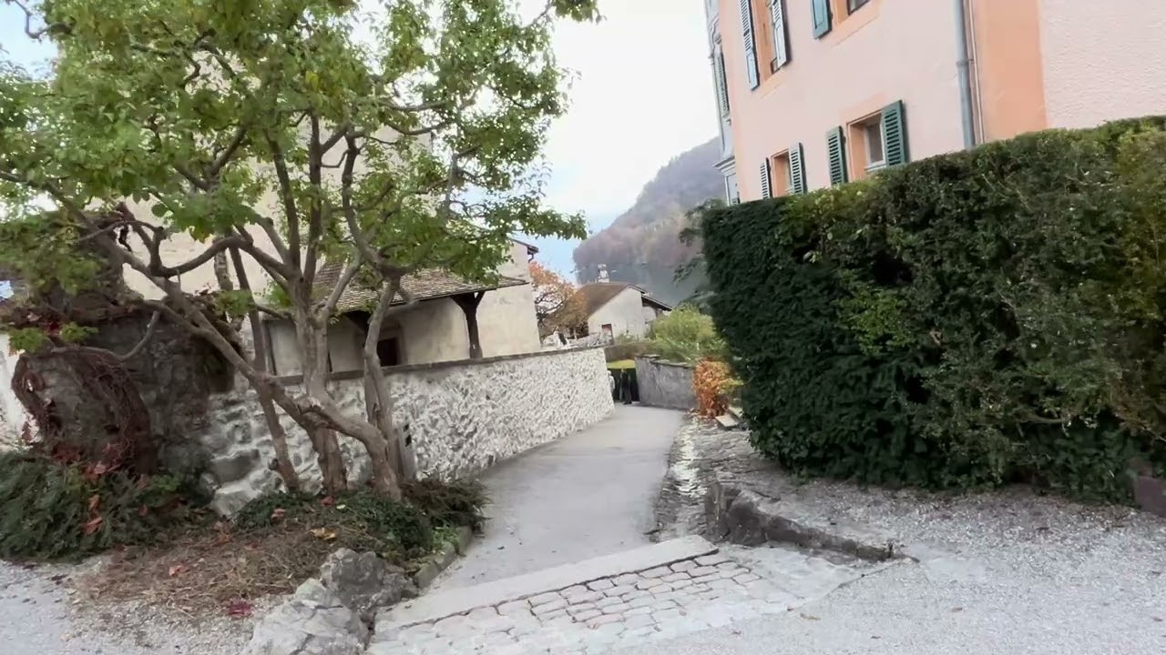 Exploring the majestic Spiez Castle . A swiss lakeside gem. #travel #swissview #spiez #castle