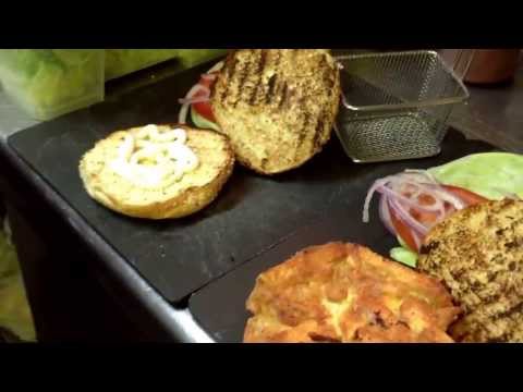 Sin burger bar. Build up your own burger...