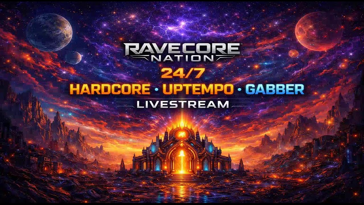 🔴 LIVE 24/7 Hardcore Uptempo Gabber Radio 2026 | RaveCore Nation | Hard Techno Stream