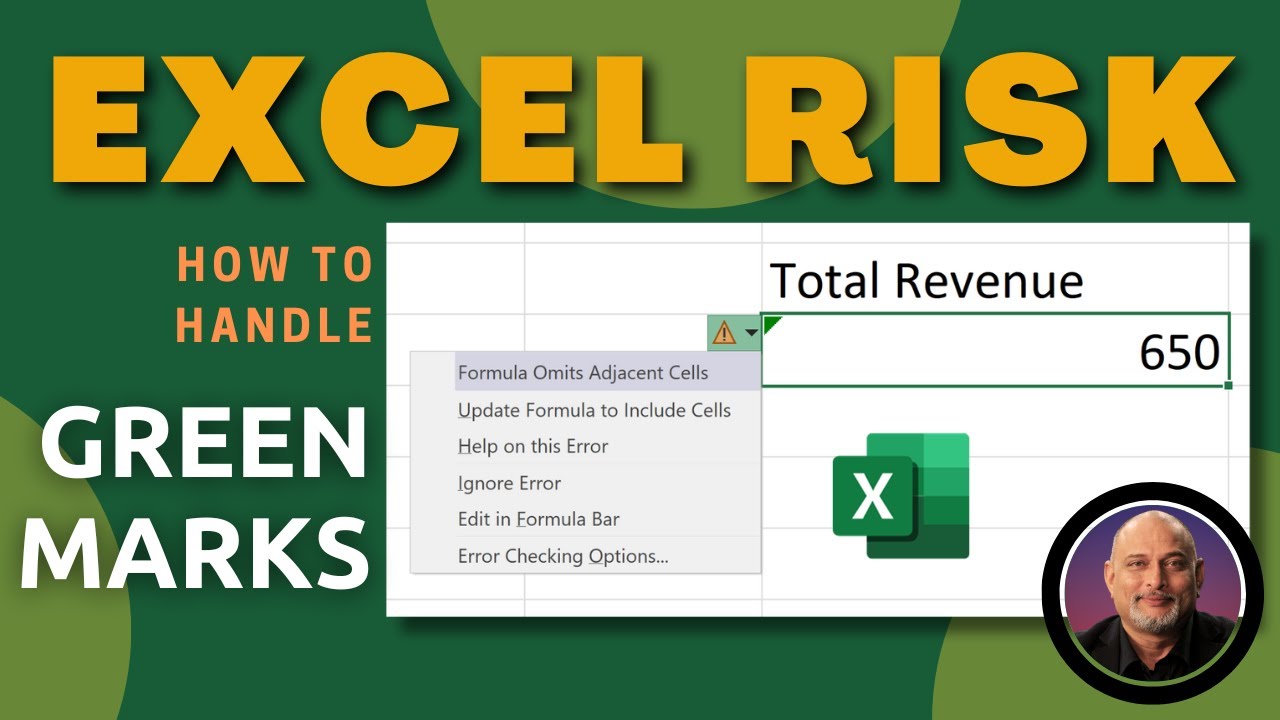 Excel Green Marks - Error Checking Best Practices - Operational Risk