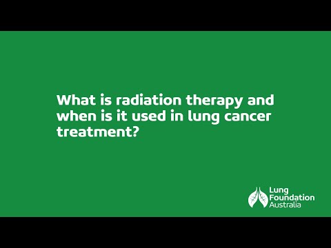 Radiation Therapy for Lung Cancer