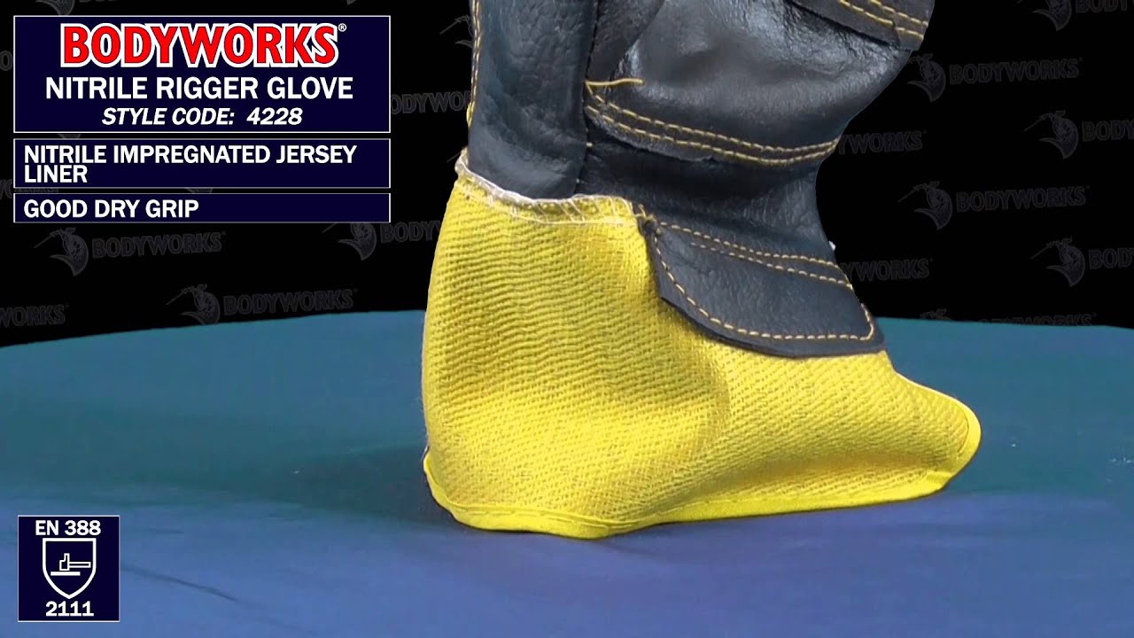 4228 Bodyworks Nitrile Rigger Glove