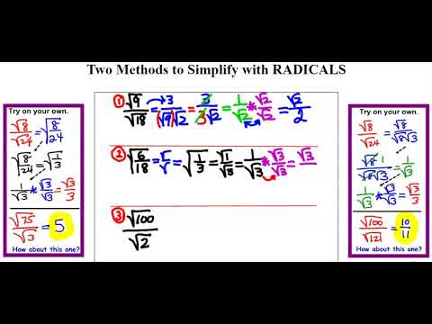 How to Simplify Radicals with Fractions