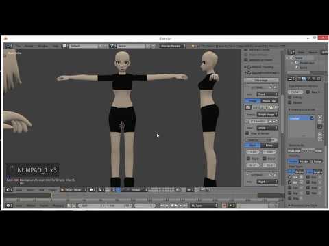 BLENDER 3D ANIME GIRL TUTORIAL 01 MODELING