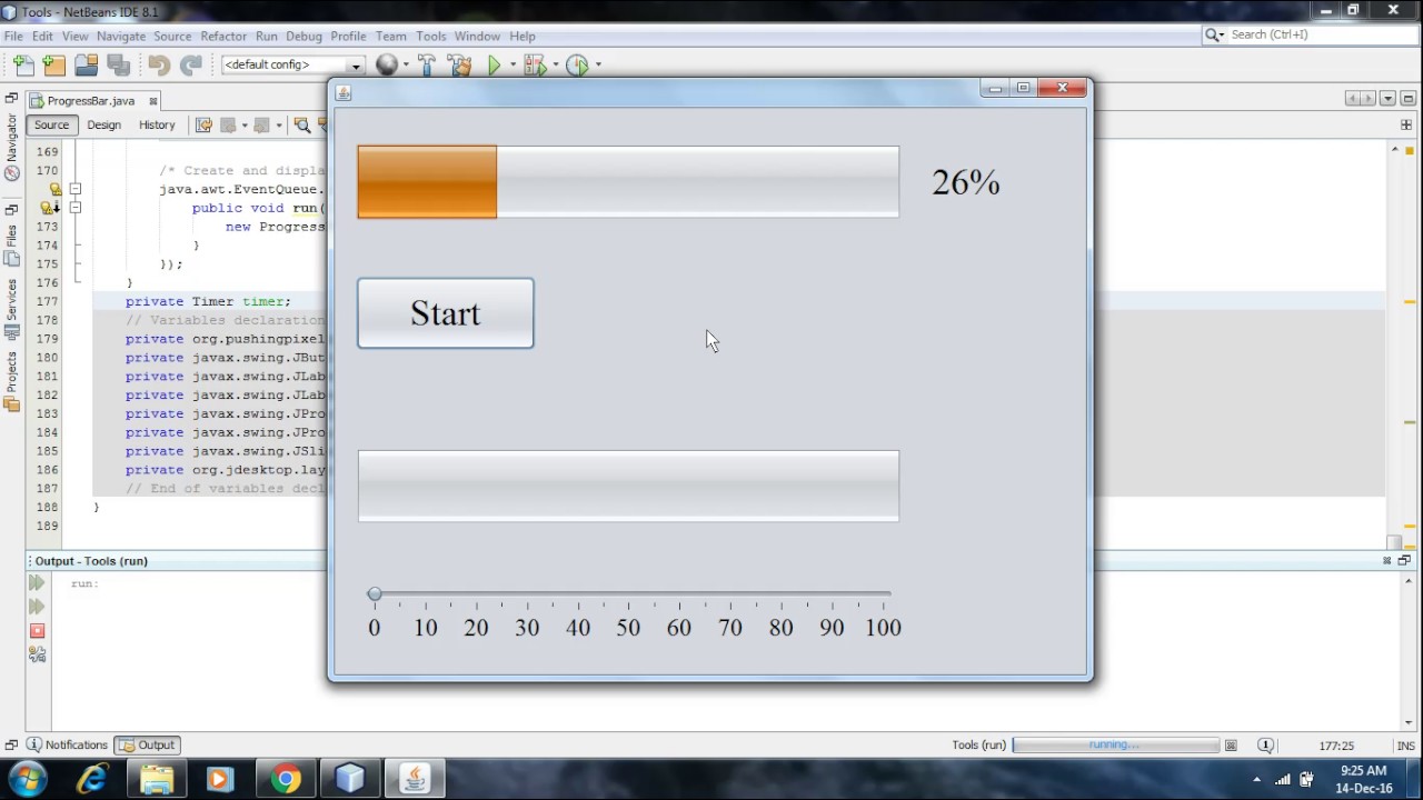 How to implement JProgressBar