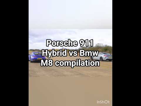 Porsche 911 Hybrid vs Bmw M8 compilation #shorts #viral