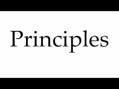 How to Pronounce Principles