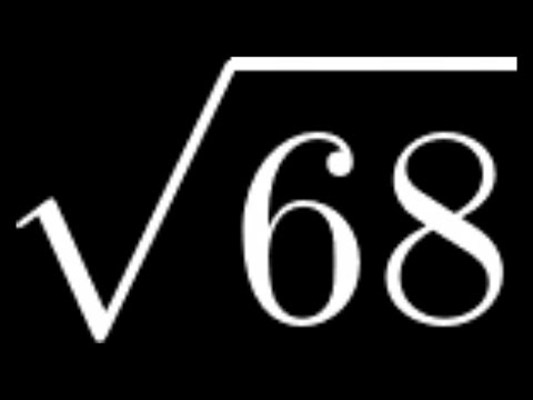 How to Compute the Square Root of 68: Sqrt(68)