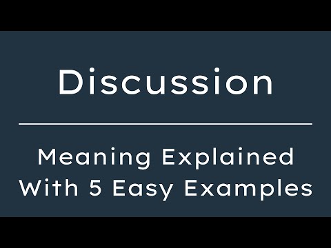 Discussion Meaning in English With 5 Example Sentences, Discussion Meaning in English