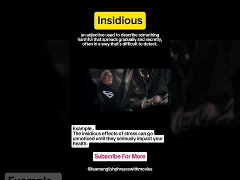 What Does āInsidiousā Mean? | Advanced English Vocabulary Explained #AdvancedEnglishWords