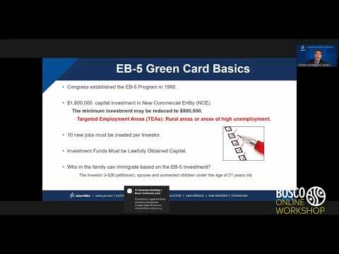 Why EB-5 Investment Immigration Program remains a viable option | Bosco Online Workshop 24.06.20