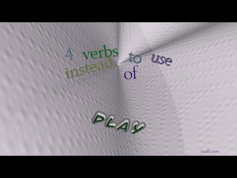 play - 5 verbs synonym to play (sentence examples)