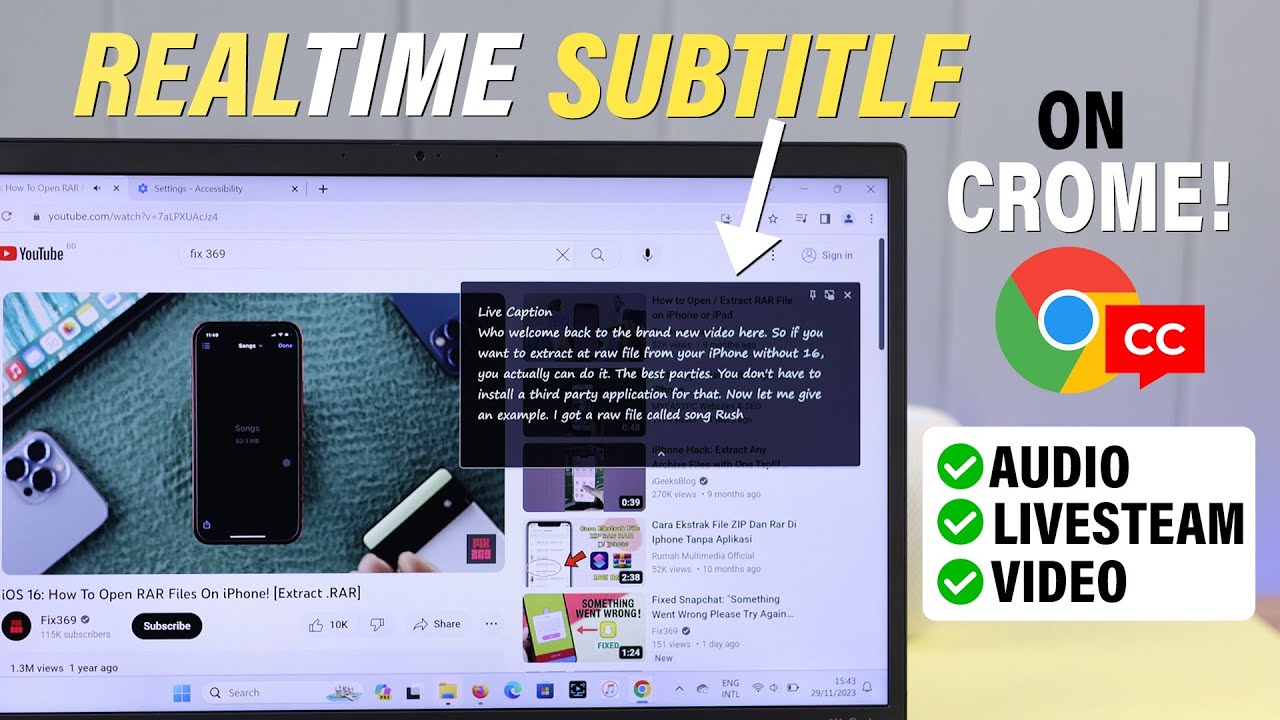 How to Turn ON Live Captions on Google Chrome! [Enable & Use in Windows]