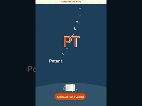 PT Abbreviation stands for, PT Abbreviation Full Form, What does PT mean #shorts #abbreviations