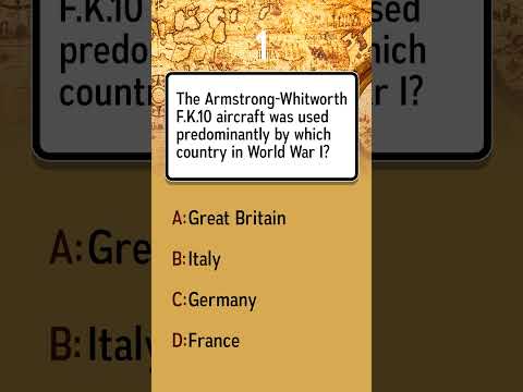 Which country primarily used the Armstrong-Whitworth F.K.10 aircraft in WWI?