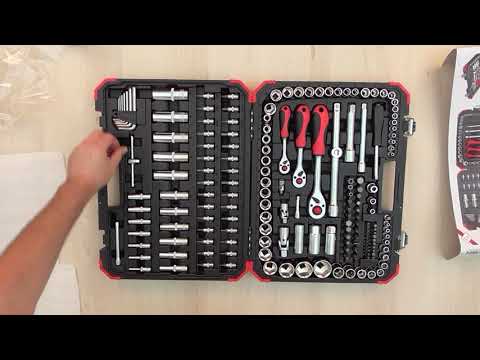 Unboxing Gedore red 1/2"-3/8"-1/4" Drive Socket Set 172 pcs. in a case - Bob The Tool Man