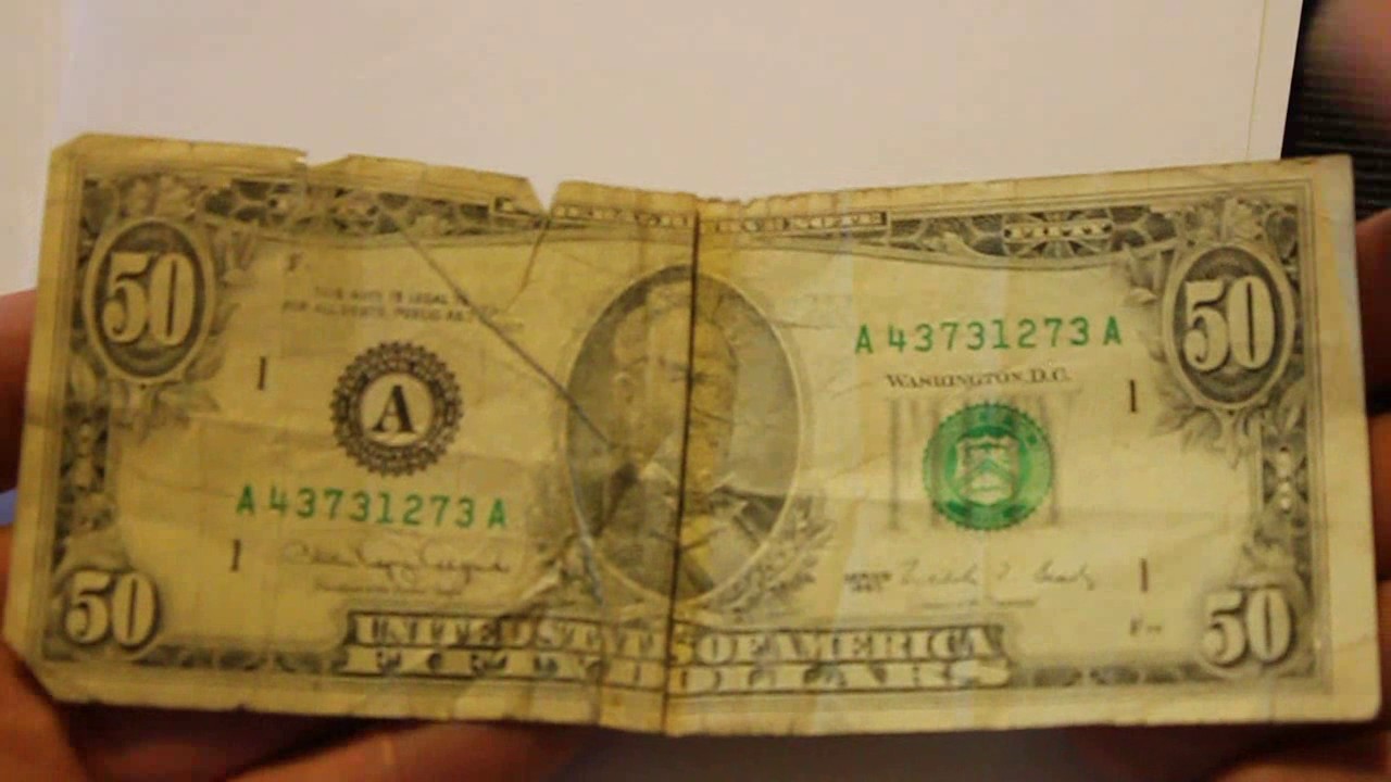 Fifty Dollar bill for thirty Dollars.