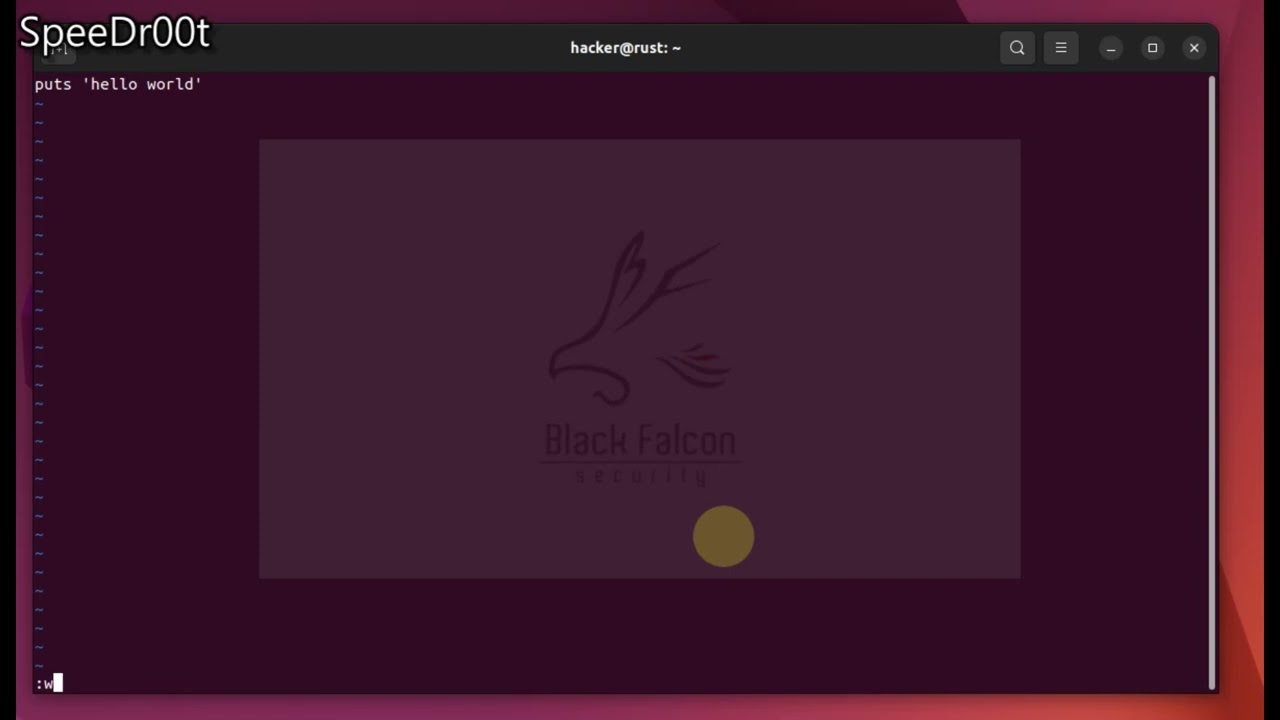[Ruby] install ruby and print hello world