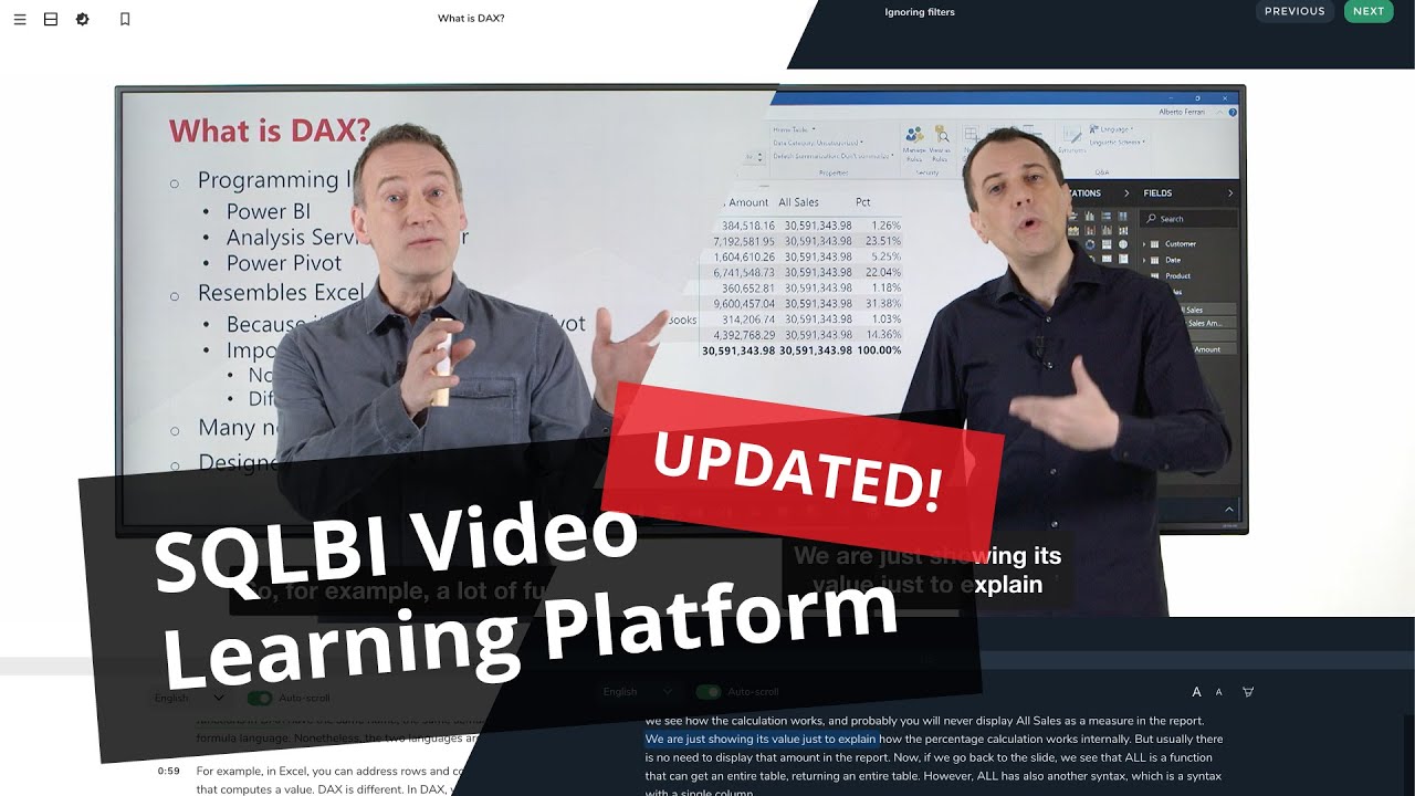 SQLBI Video Learning Platform - New features!