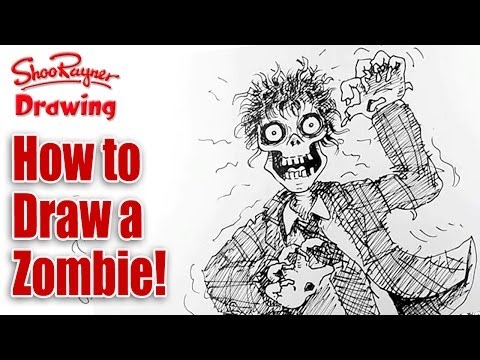 Learn to draw a Zombie! – Shoo Rayner