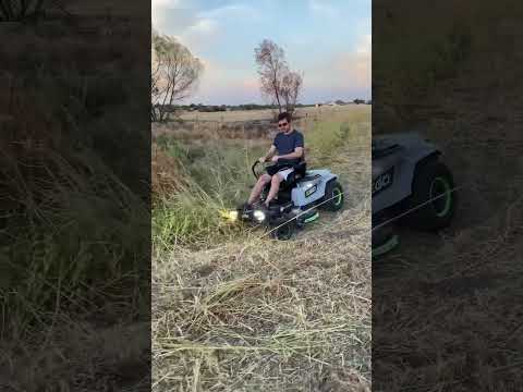 Testing out the Ego 42” Z6 zero turn mower