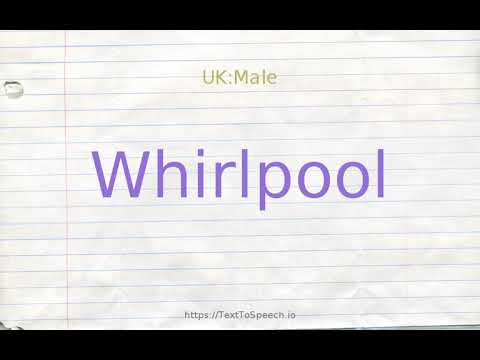 How to pronounce whirlpool