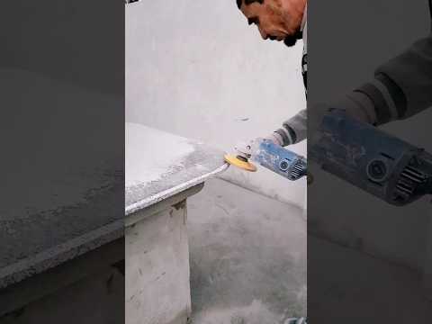 Rounding Edges of Kitchen Granite Top |Granite Edge cutting | How to polish granite quartz